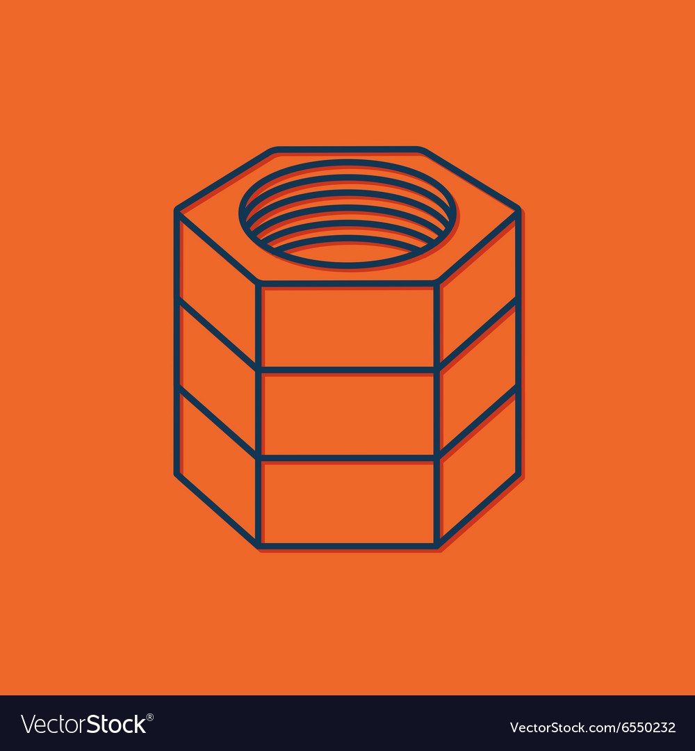 Nut icon Royalty Free Vector Image - VectorStock