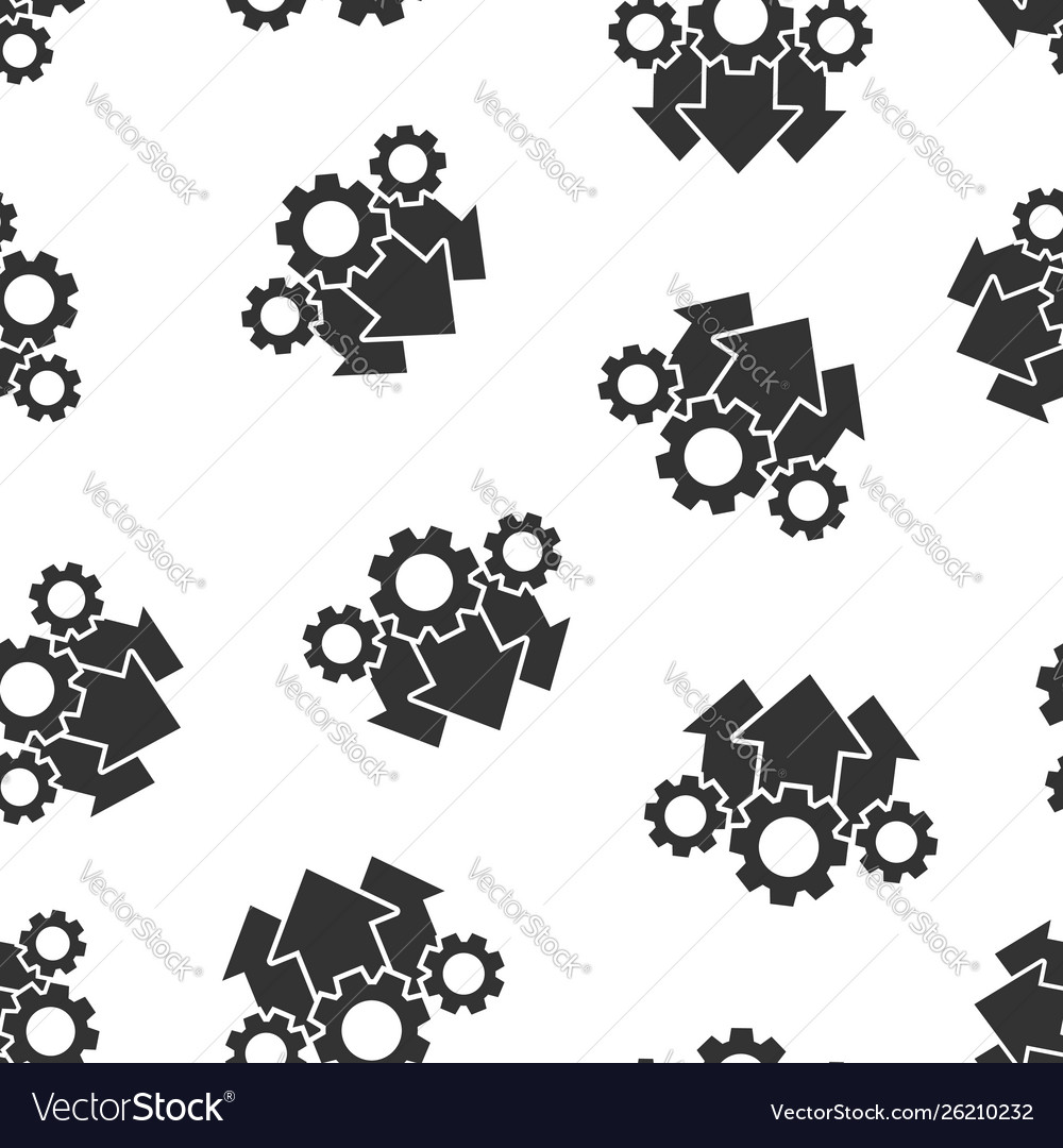 Operation project icon seamless pattern Royalty Free Vector