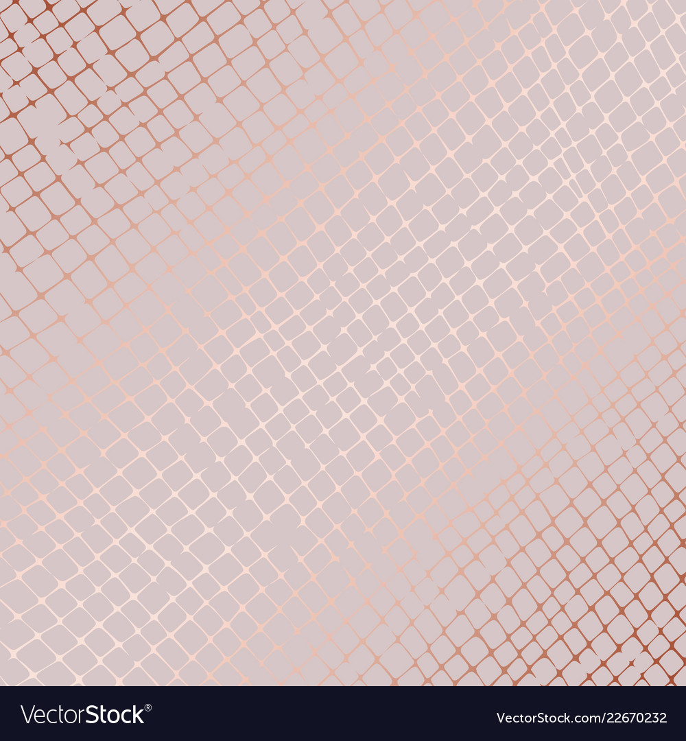 Rose gold grid abstract pattern Royalty Free Vector Image
