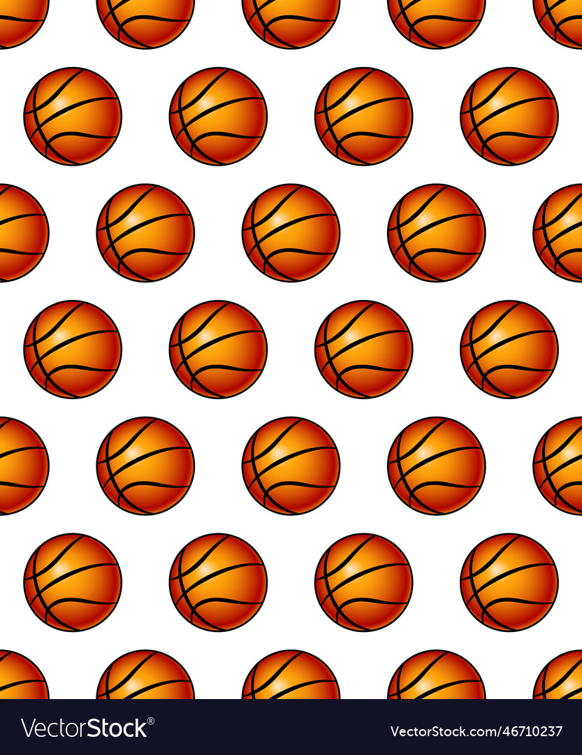 Basketball ball pattern Royalty Free Vector Image
