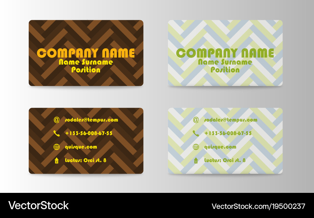 Business card background design with logo Vector Image