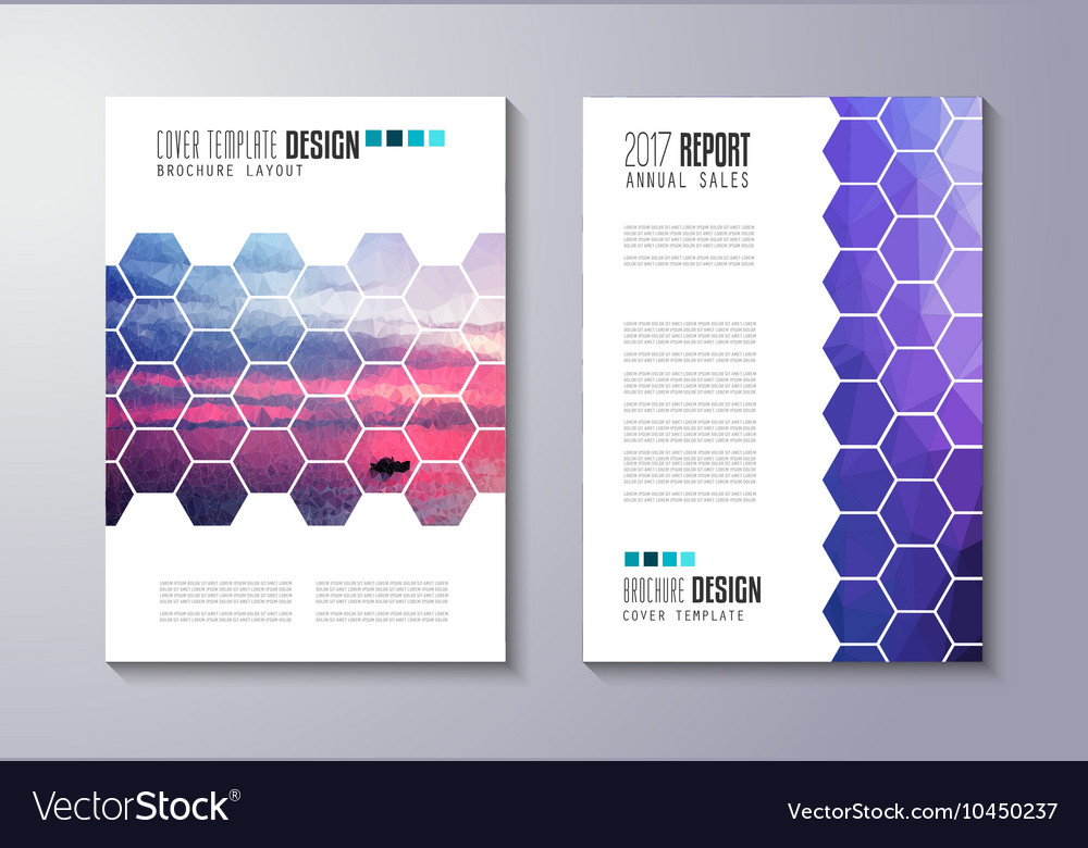 Cover design document template Royalty Free Vector Image
