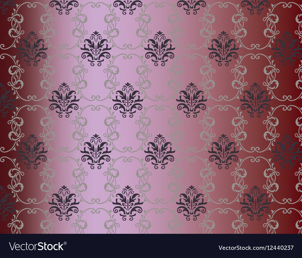 Damask floral pattern Royalty Free Vector Image