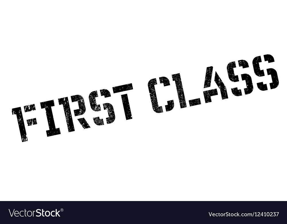 First class stamp Royalty Free Vector Image - VectorStock