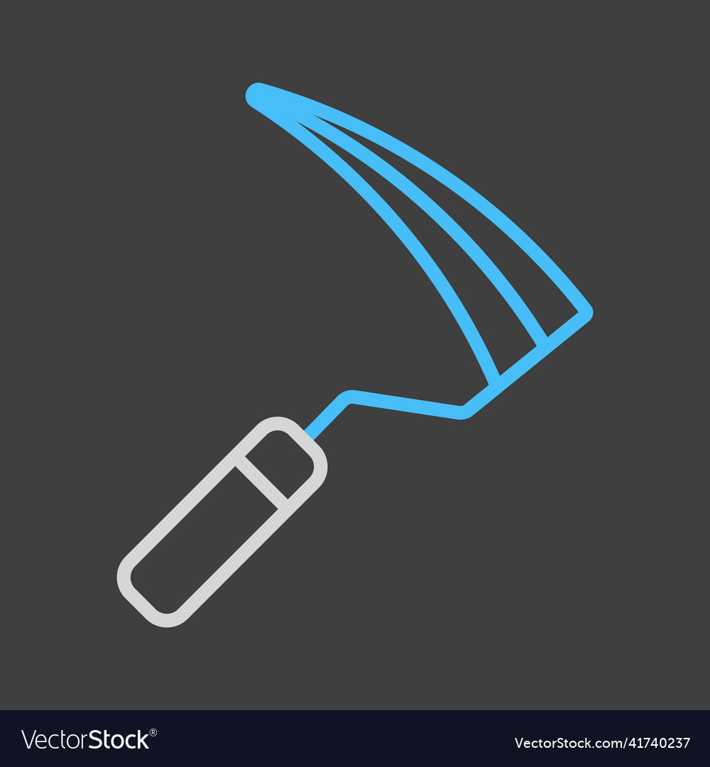 Garden sickle isolated icon graph symbol Vector Image Garden sickle isolated icon graph symbol Vector Image