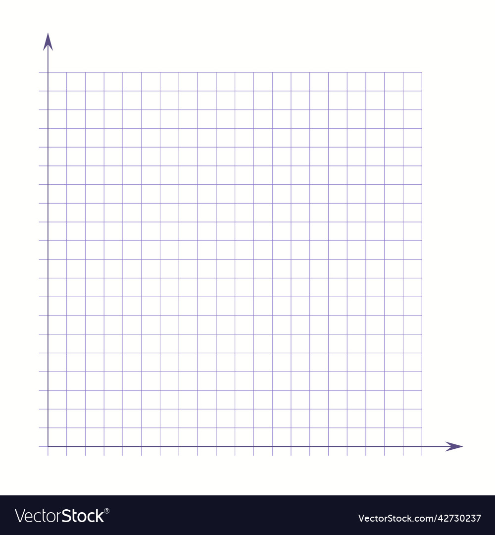 Grid paper mathematical graph cartesian Royalty Free Vector
