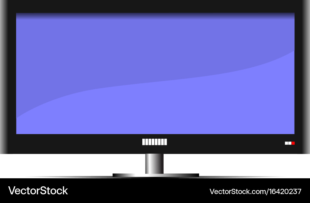Screen of plasma or lcd tv set Royalty Free Vector Image