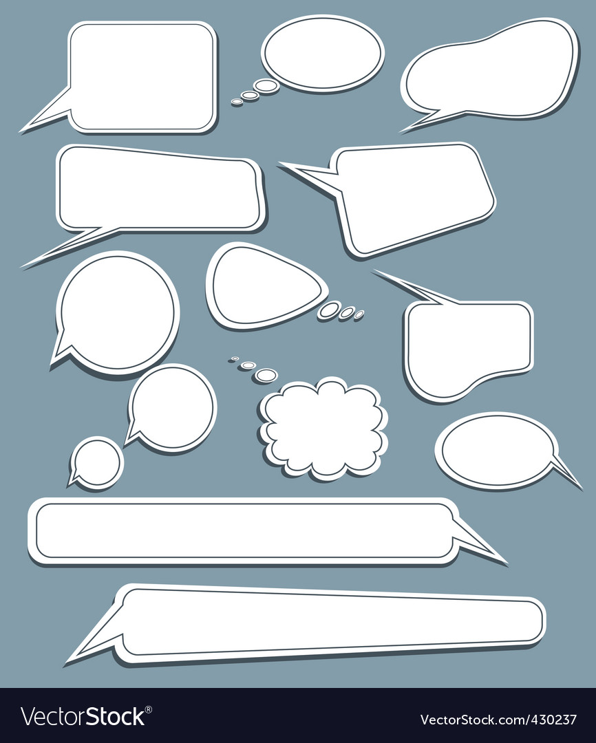 Speech bubbles Royalty Free Vector Image - VectorStock