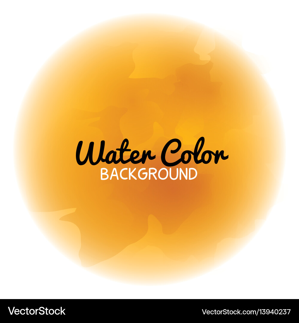 Water color background icon Royalty Free Vector Image