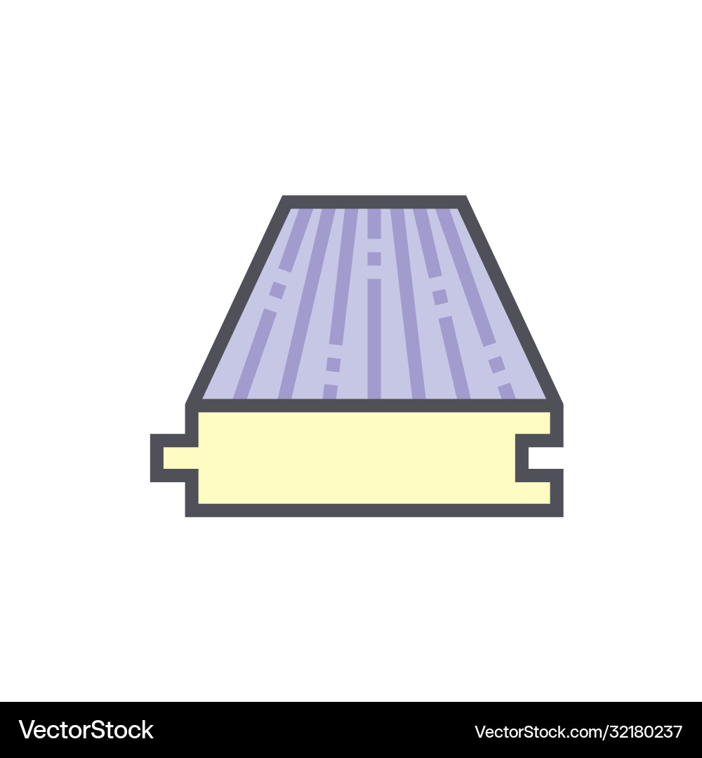 Wood floor and material icon design on white Vector Image