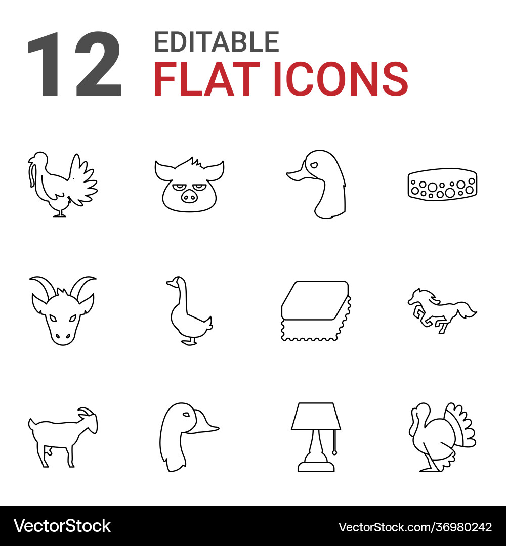 12 domestic icons Royalty Free Vector Image - VectorStock