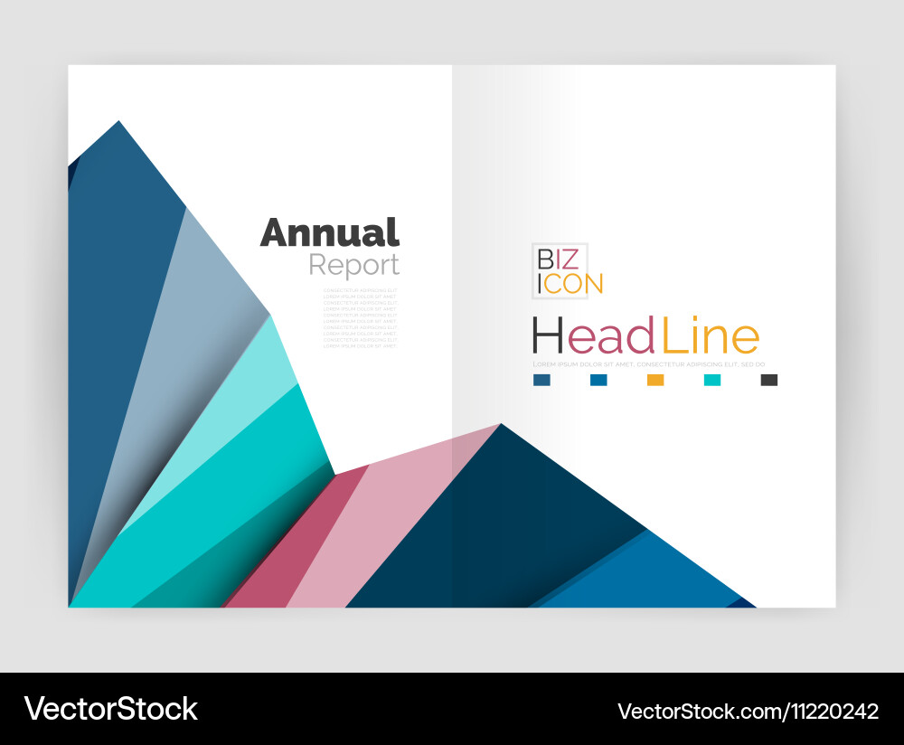 Business annual report abstract backgrounds Vector Image