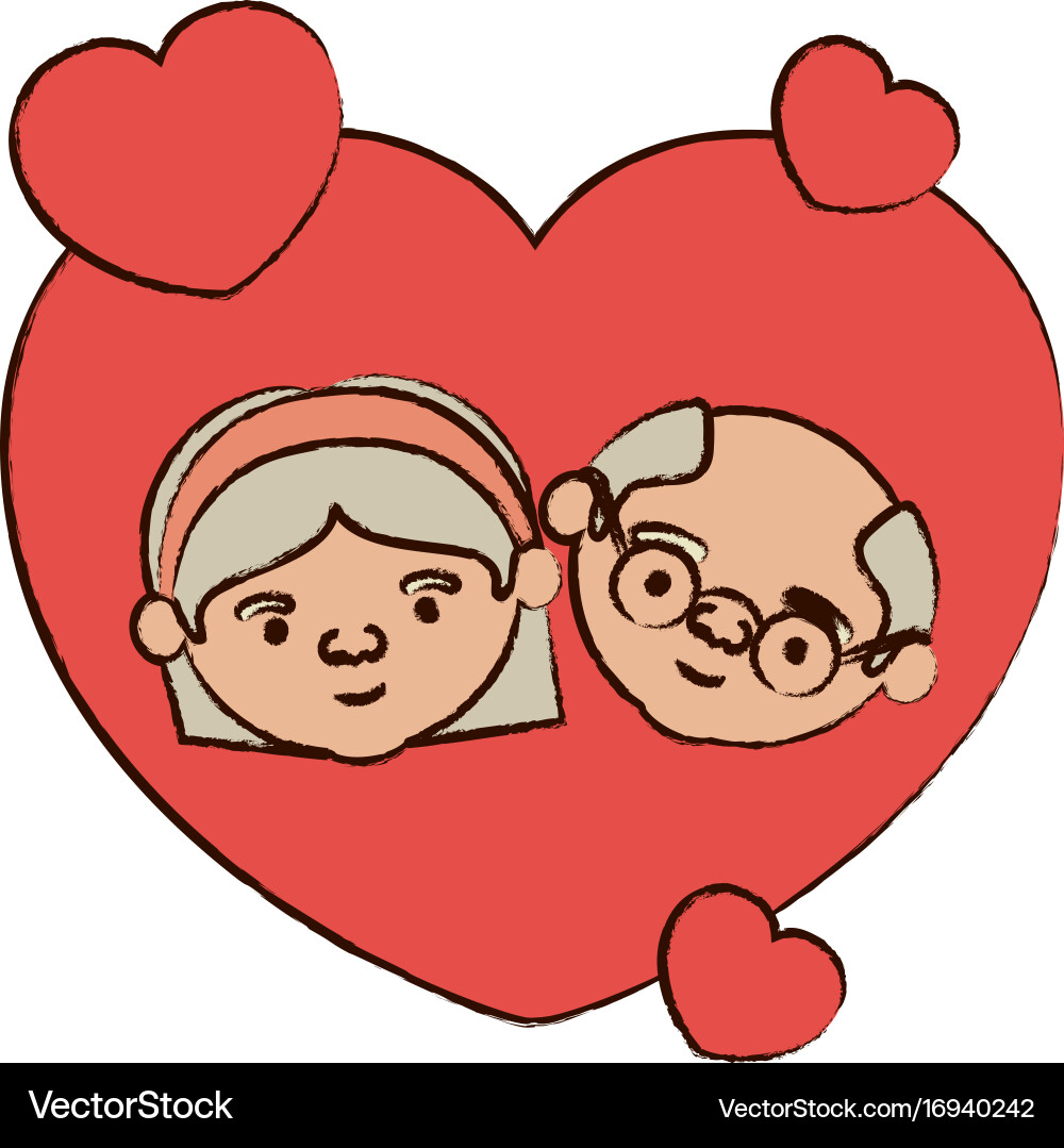 Color heart shape greeting card decorative Vector Image