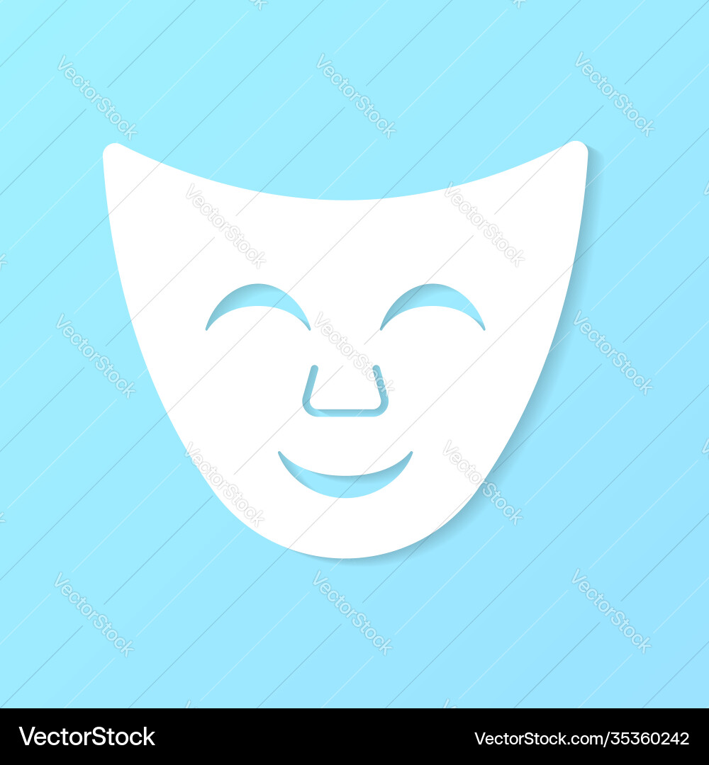 Comedy and tragedy theatrical masks Royalty Free Vector