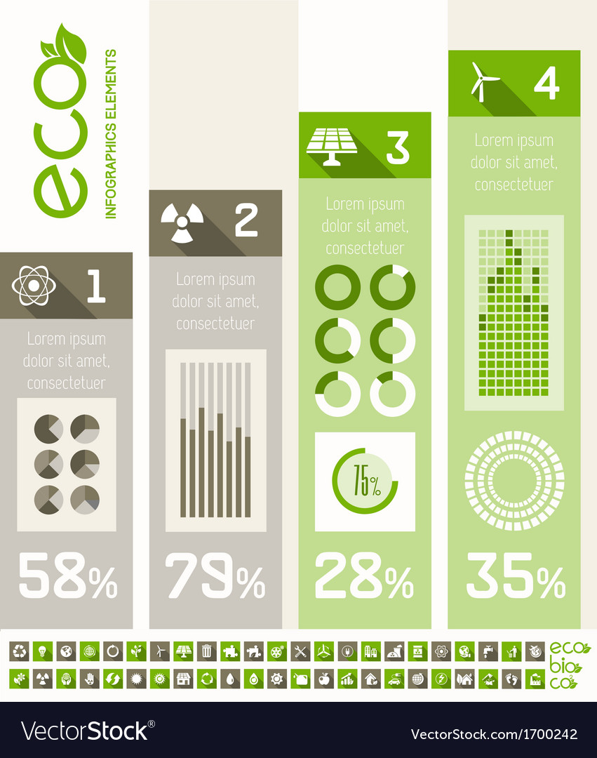 Ecology Infographic Template Royalty Free Vector Image Ecology Infographic Template Royalty Free Vector Image