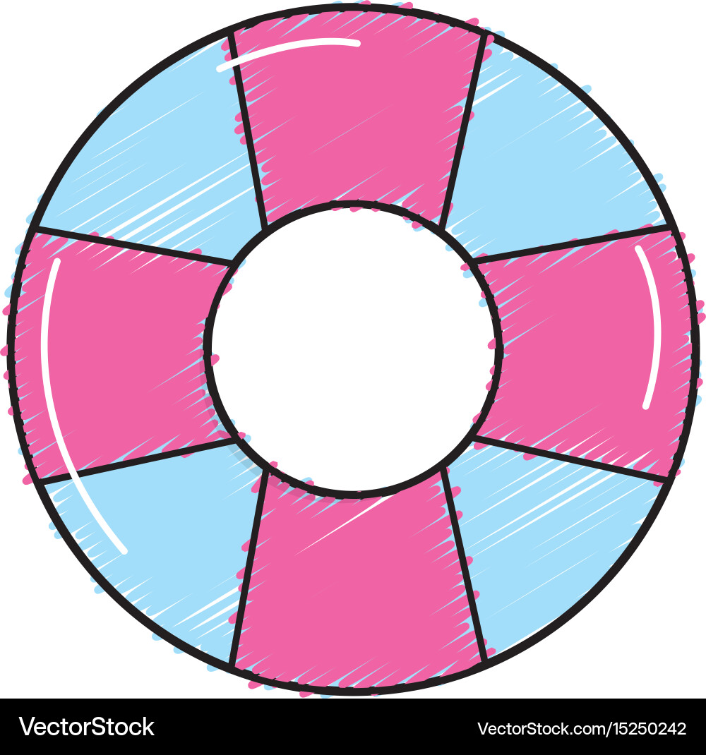 Float to relaxing in the beach on vacation Vector Image