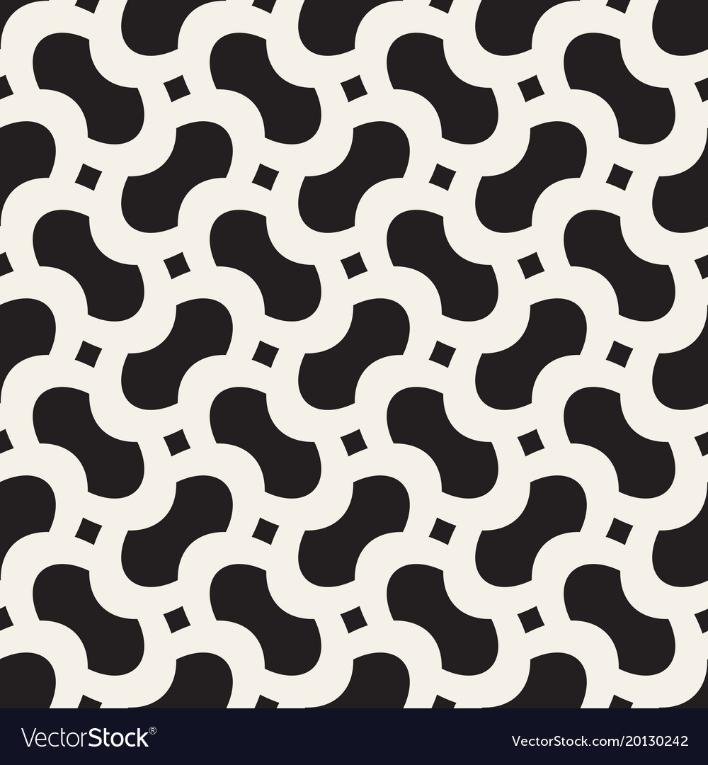 Geometric seamless pattern with curved Royalty Free Vector
