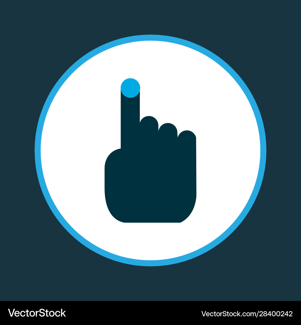 Hand icon colored symbol premium quality isolated Vector Image