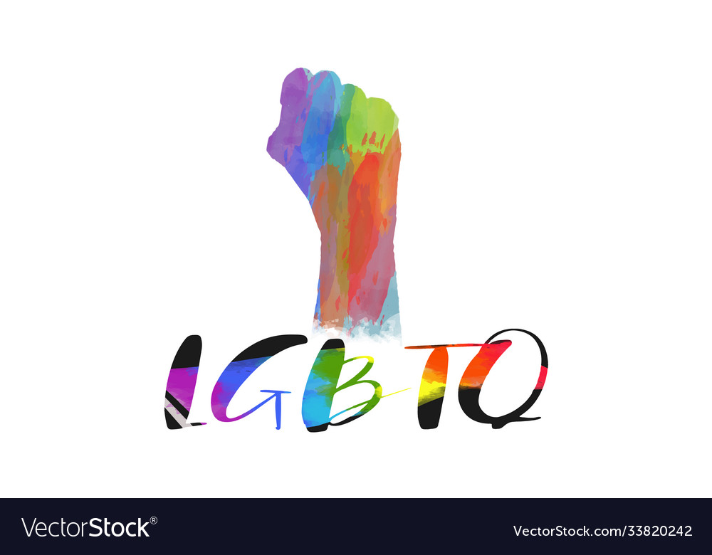 Lgbtq concept design with colorful elements Vector Image