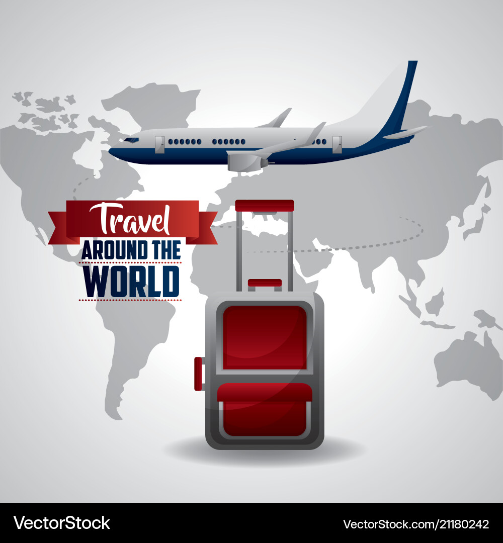 Travel around the word Royalty Free Vector Image