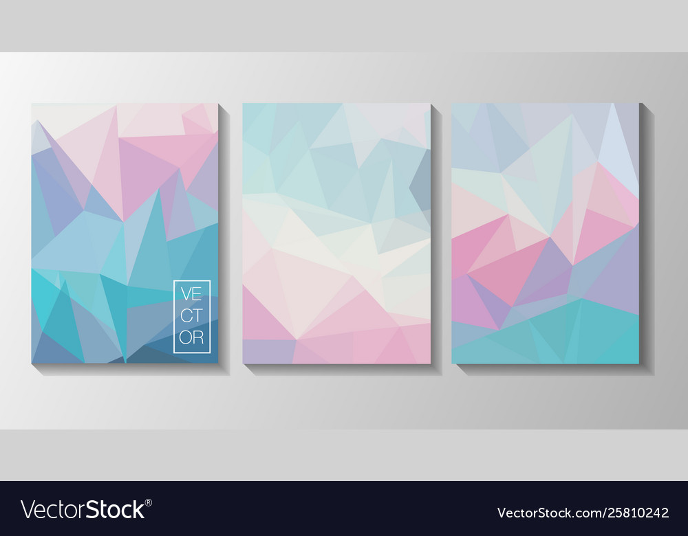 Triangle backgrounds Royalty Free Vector Image
