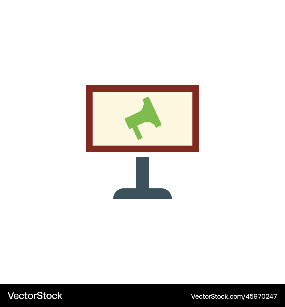Banner ads creative icon from social media Vector Image