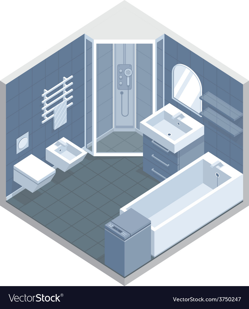 Bathroom Royalty Free Vector Image - VectorStock