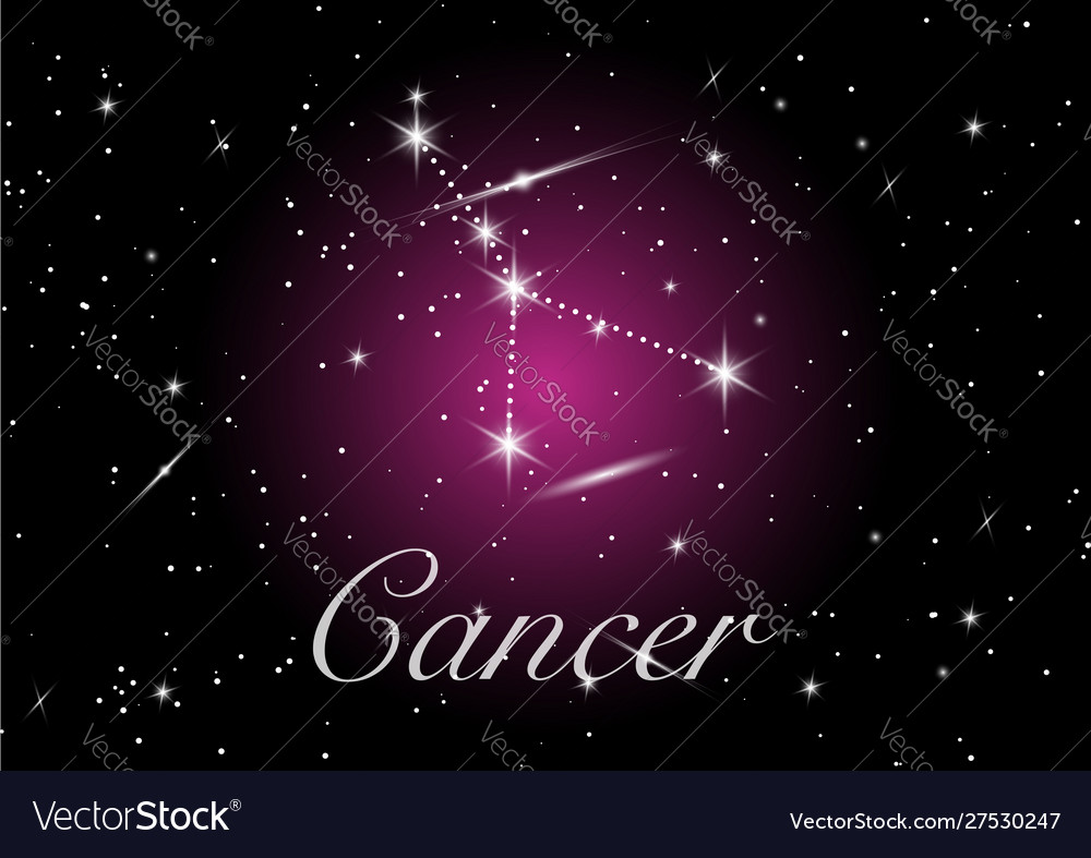 Cancer Zodiac Constellations Sign Royalty Free Vector Image