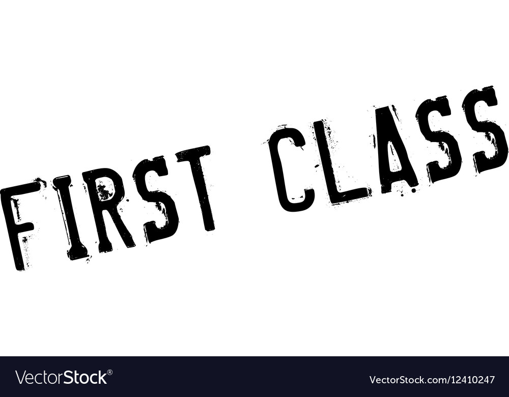 First class stamp Royalty Free Vector Image - VectorStock
