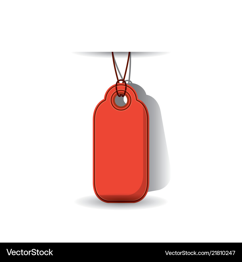 Isolated hanging tag design Royalty Free Vector Image