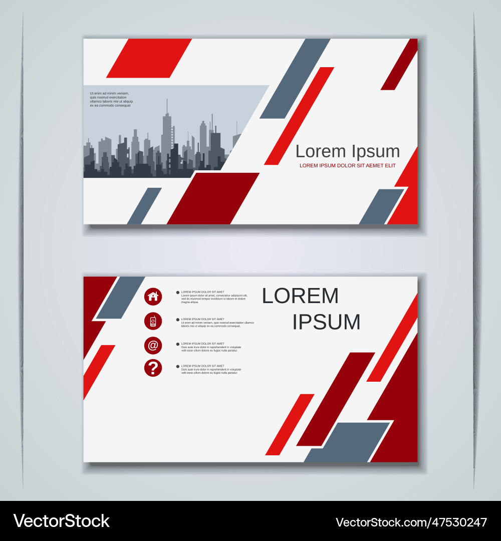 Modern business visiting card design template Vector Image