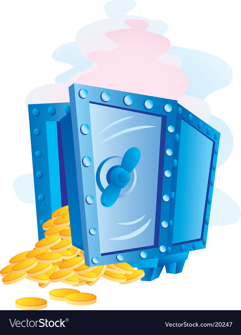Open safe Royalty Free Vector Image - VectorStock