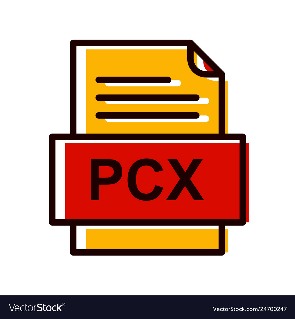 Pcx File Document Icon Royalty Free Vector Image