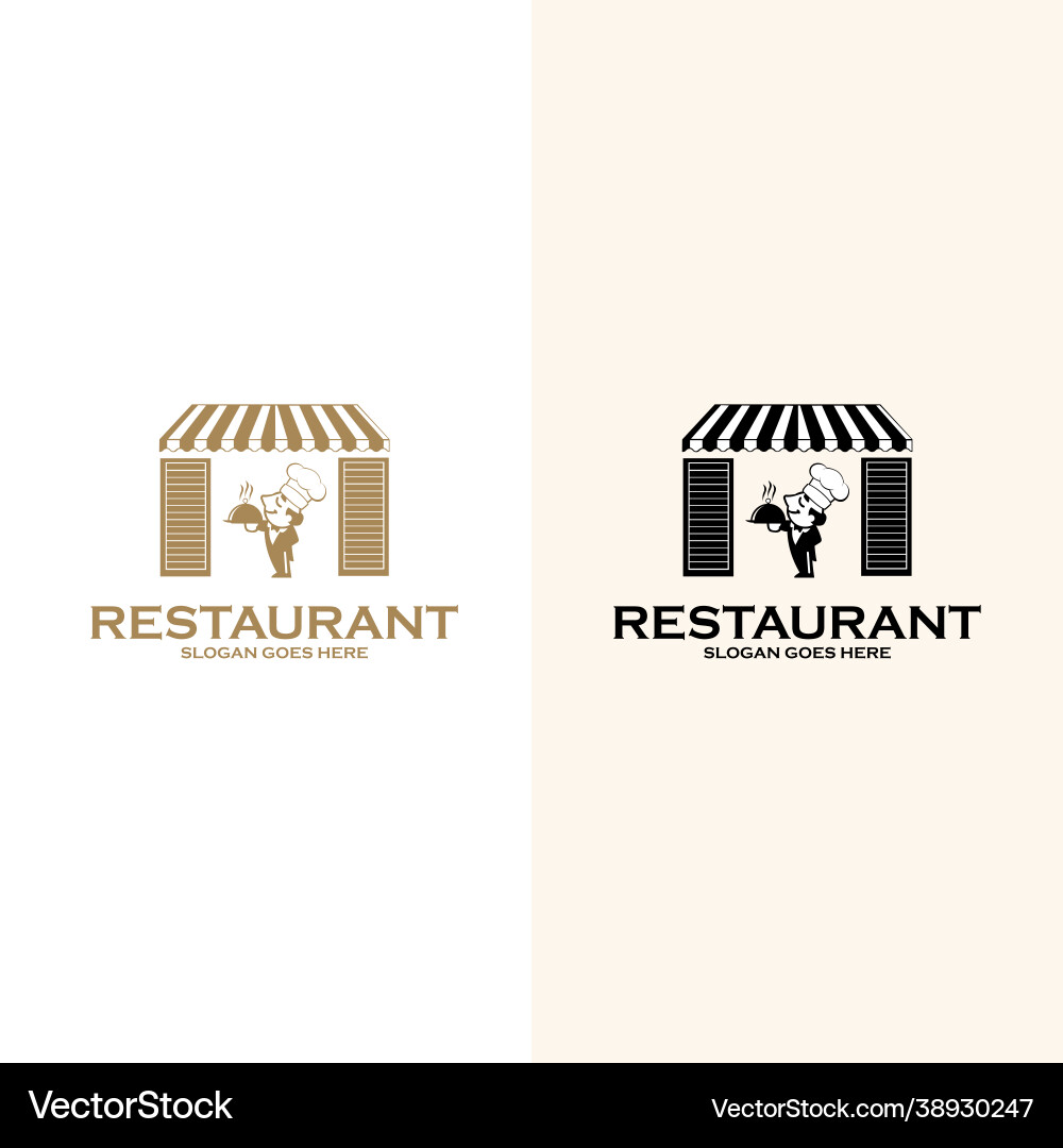 Resto logo template suitable for company logo Vector Image