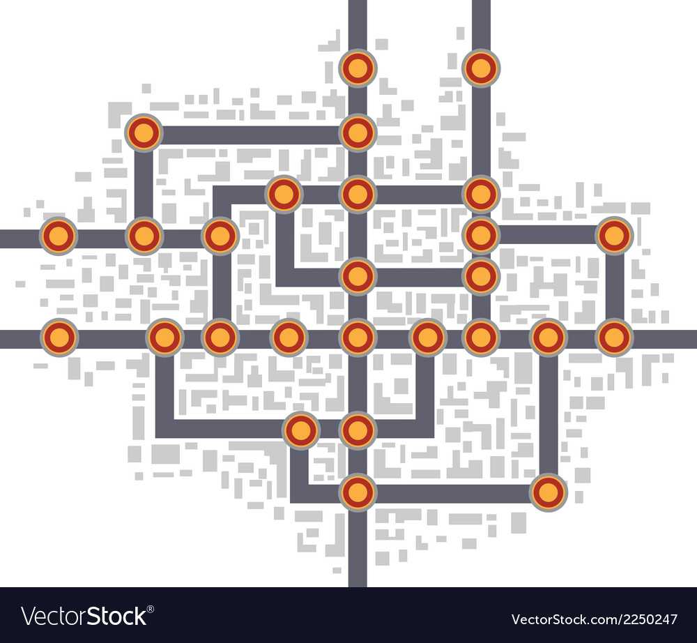 Subway map Royalty Free Vector Image - VectorStock