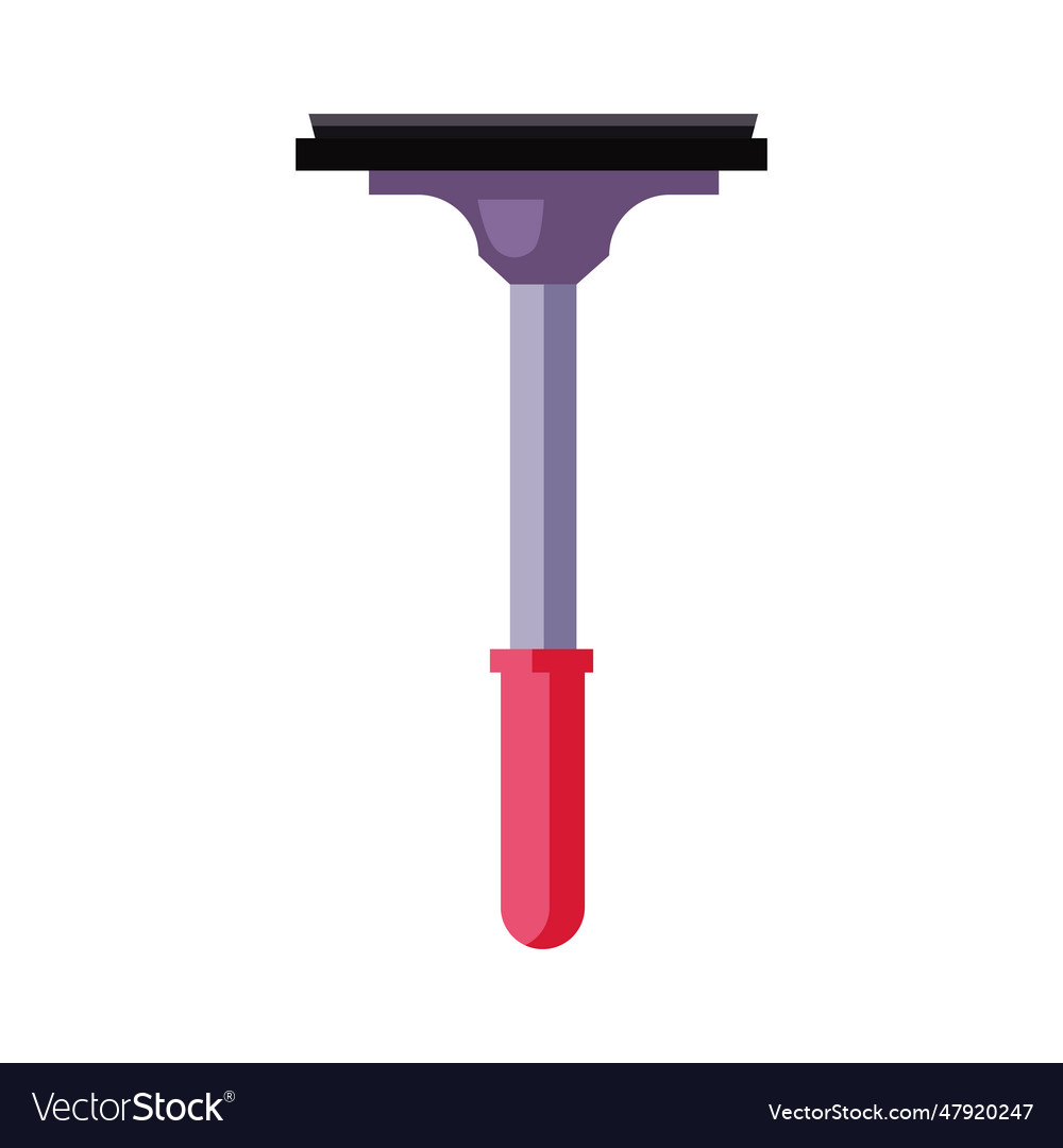 Window squeegee brush handle Royalty Free Vector Image