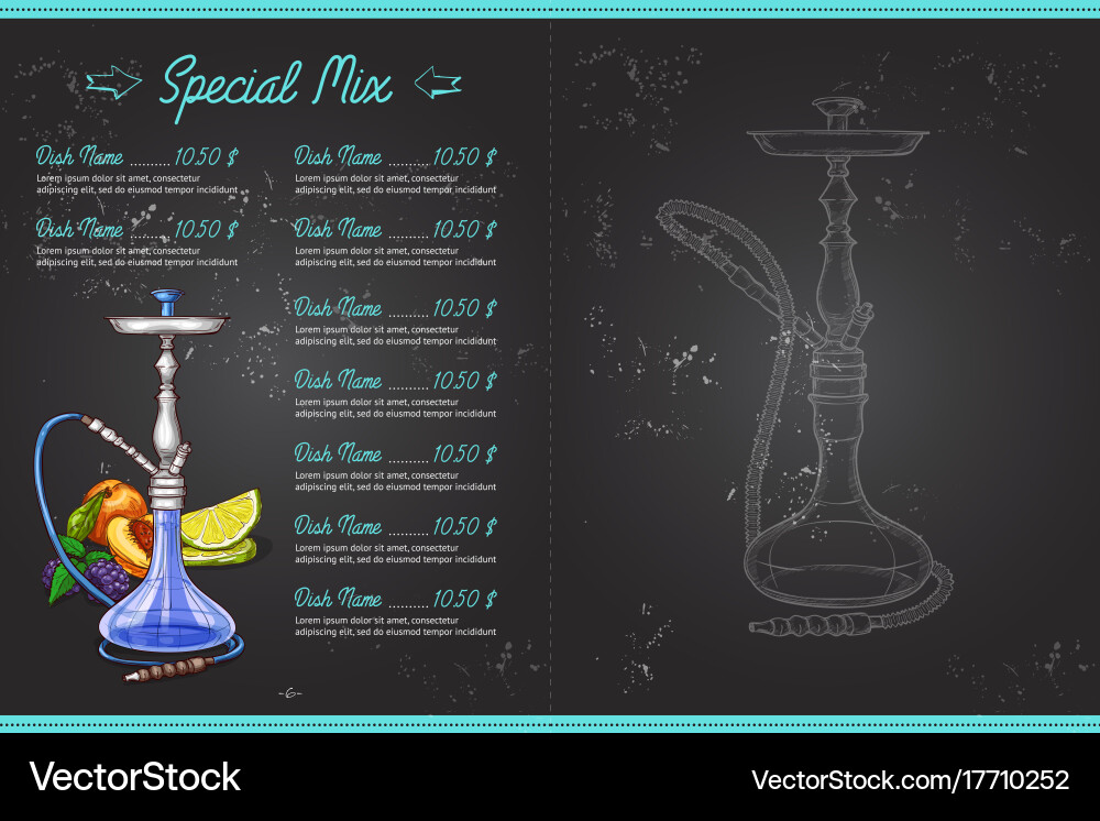 Color menu design Royalty Free Vector Image - VectorStock