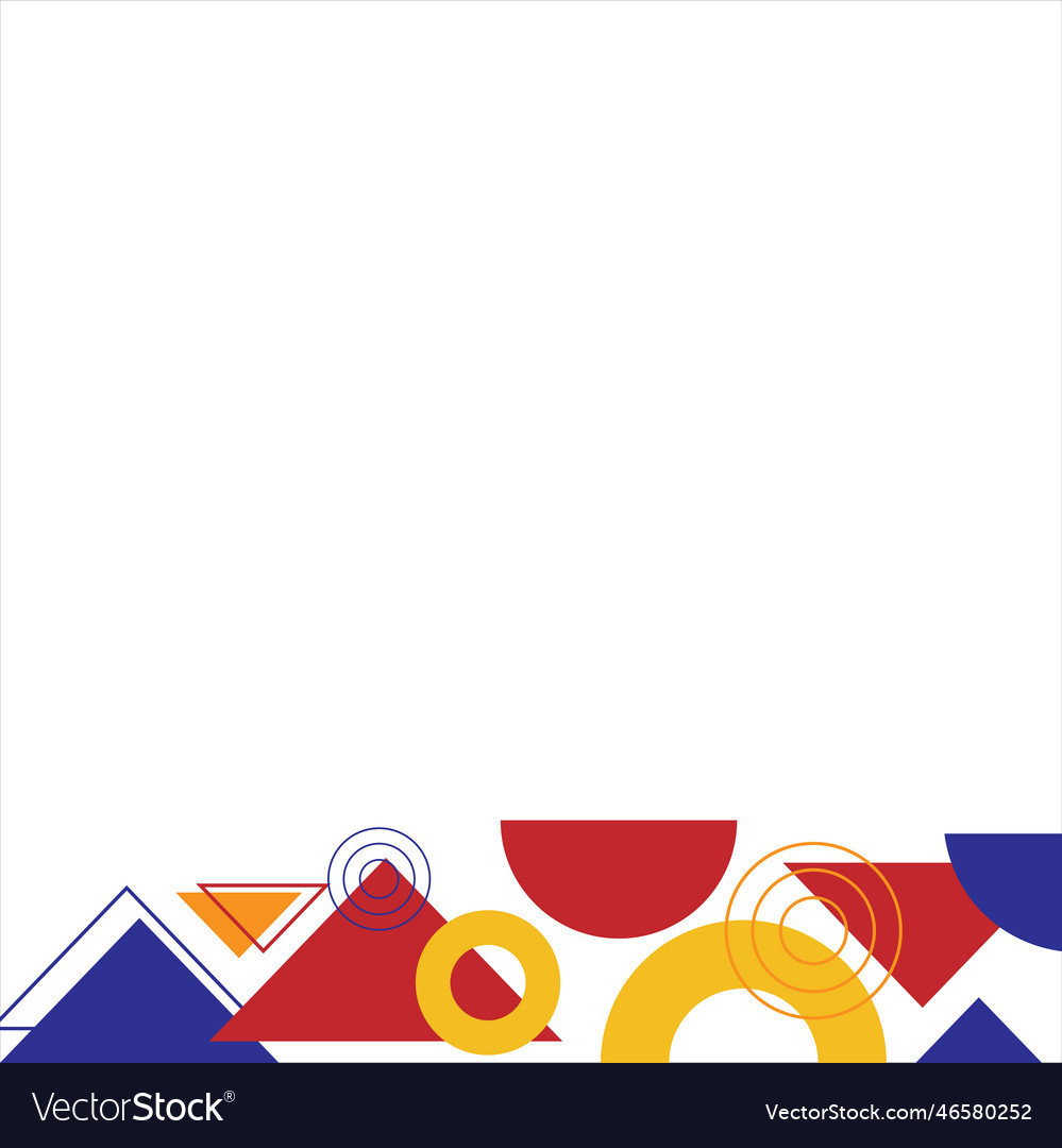 Geometric Header Footer Royalty Free Vector Image