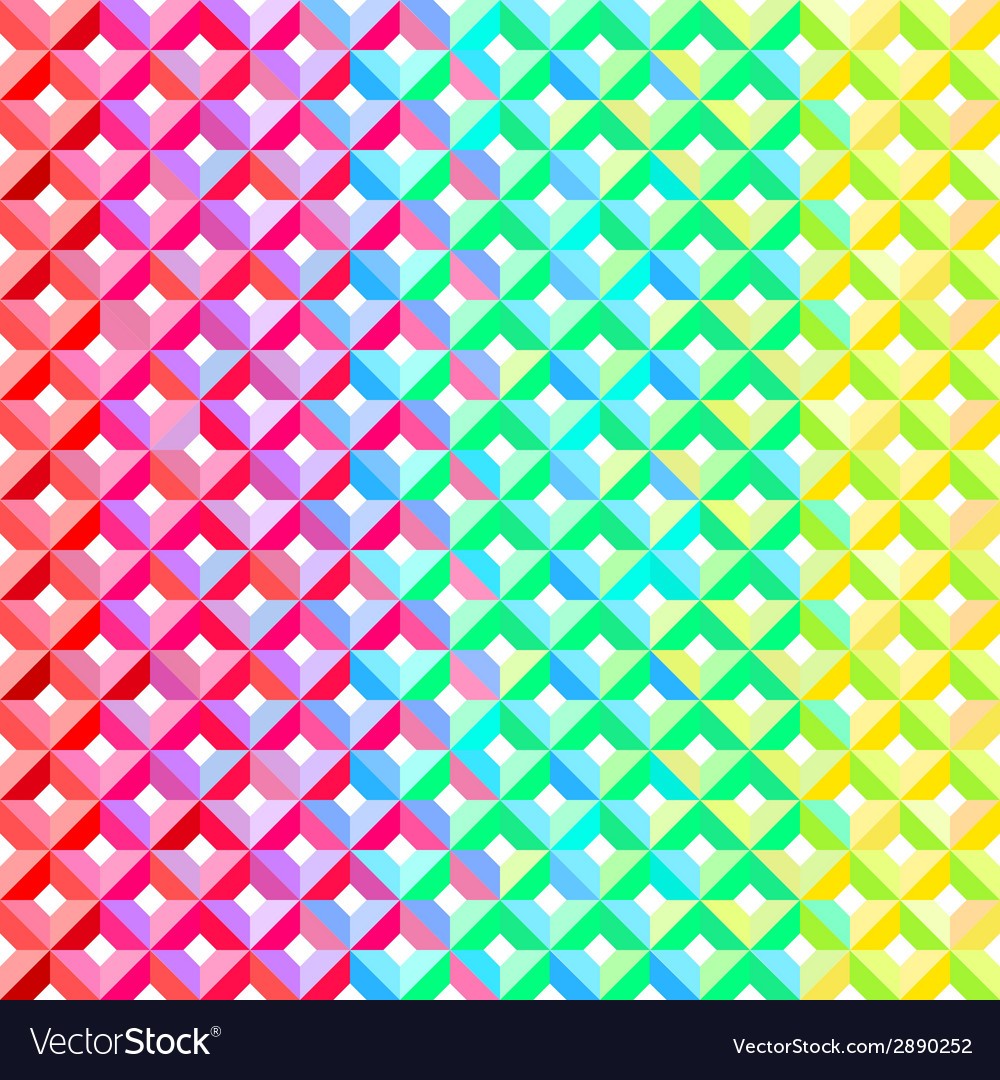 Rainbow geometric pattern Royalty Free Vector Image