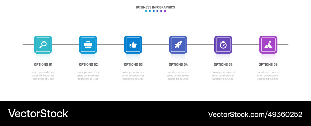 Timeline infographic with infochart modern Vector Image