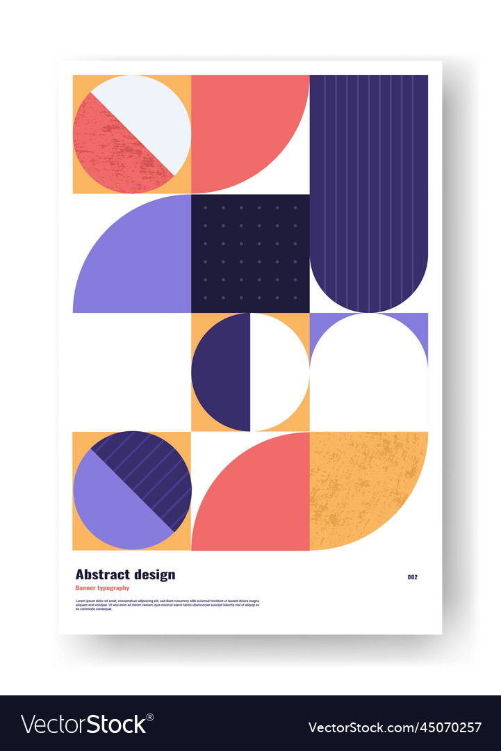 Abstract geometric poster Royalty Free Vector Image