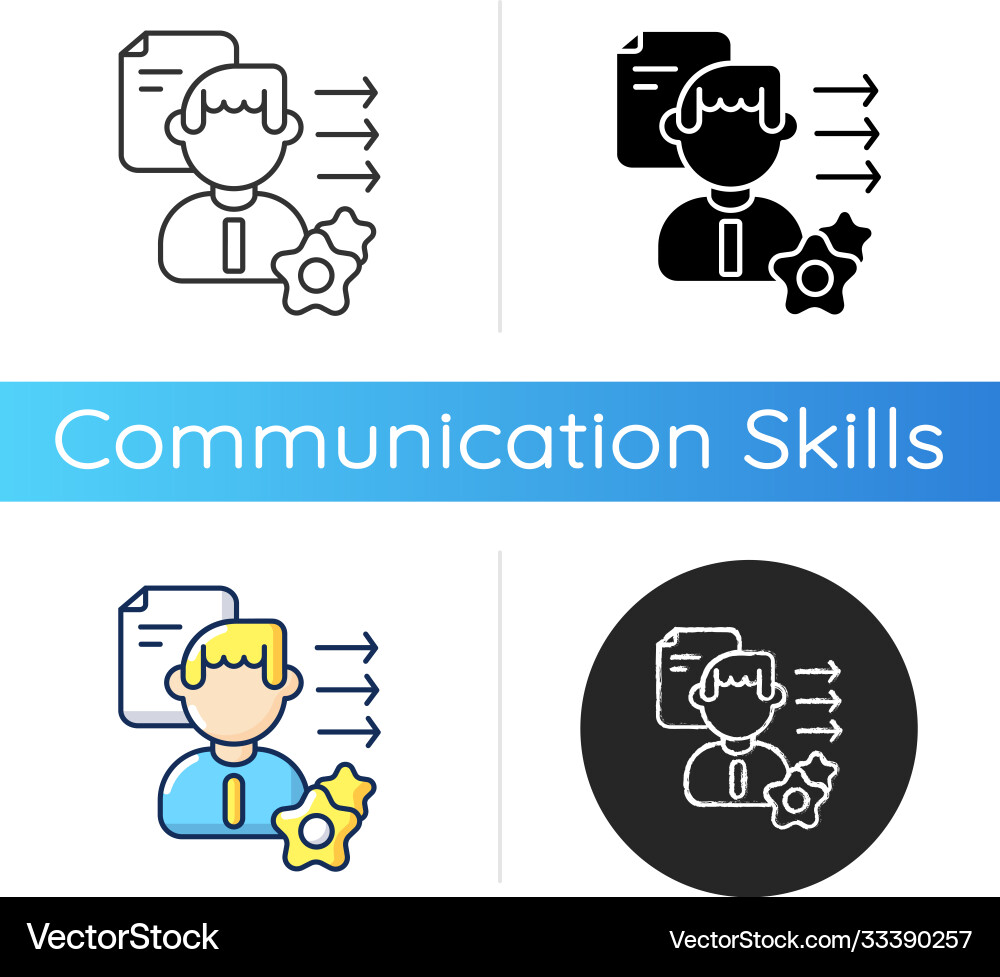 Brevity and clarity icon Royalty Free Vector Image