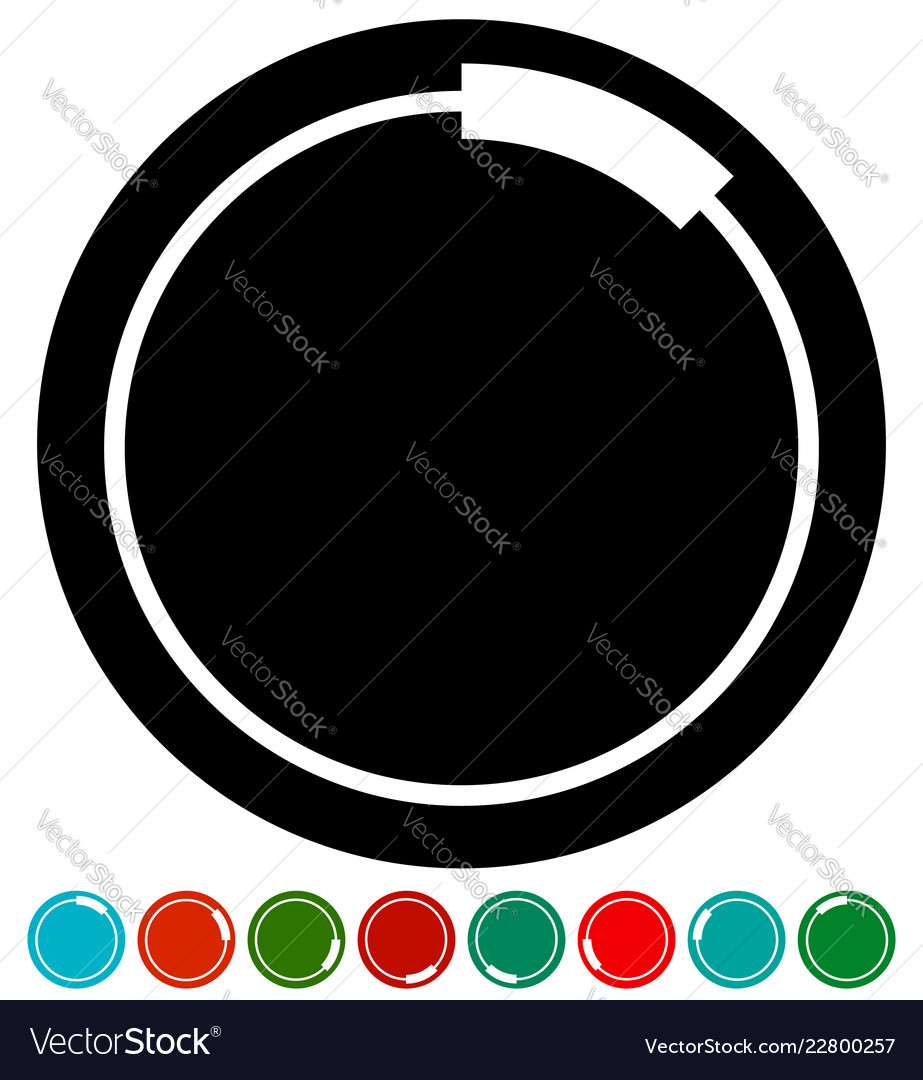 Buffer pre-loader shape as a segmented circle Vector Image