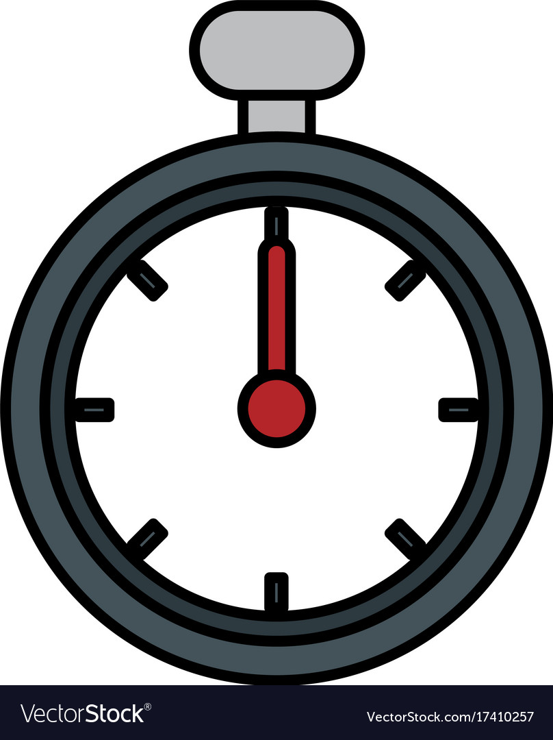 Chronometer Timer Isolated Icon Royalty Free Vector Image