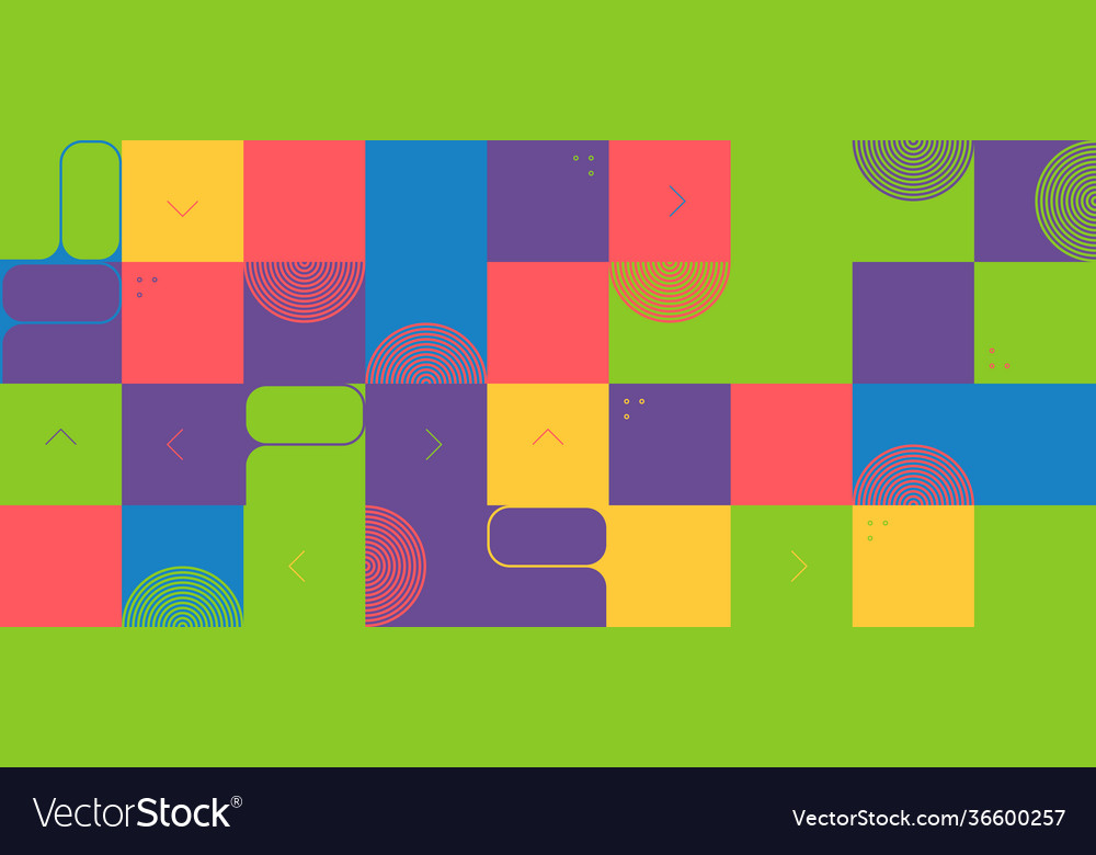 Colorful geometric pattern design Royalty Free Vector Image