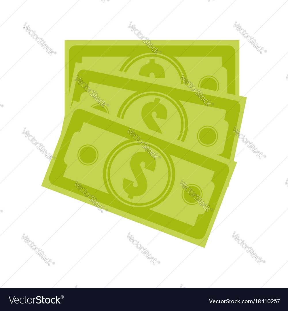Dollar stack us Royalty Free Vector Image - VectorStock