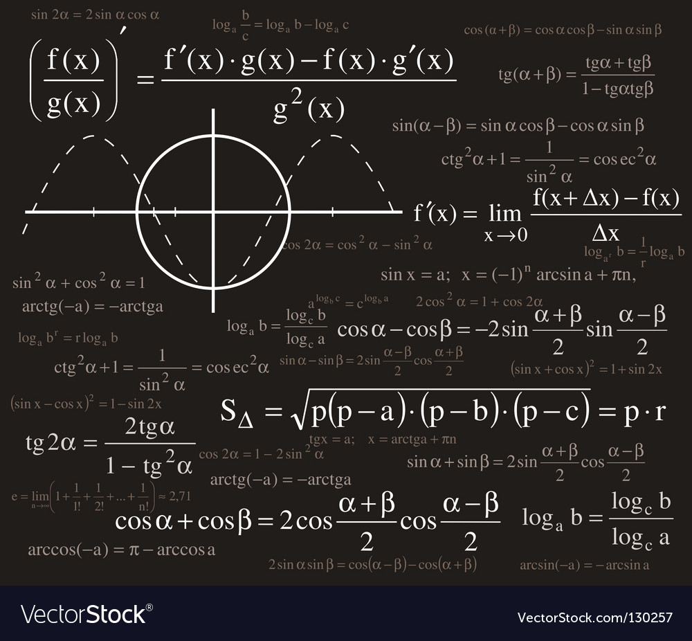 Formulas background Royalty Free Vector Image - VectorStock