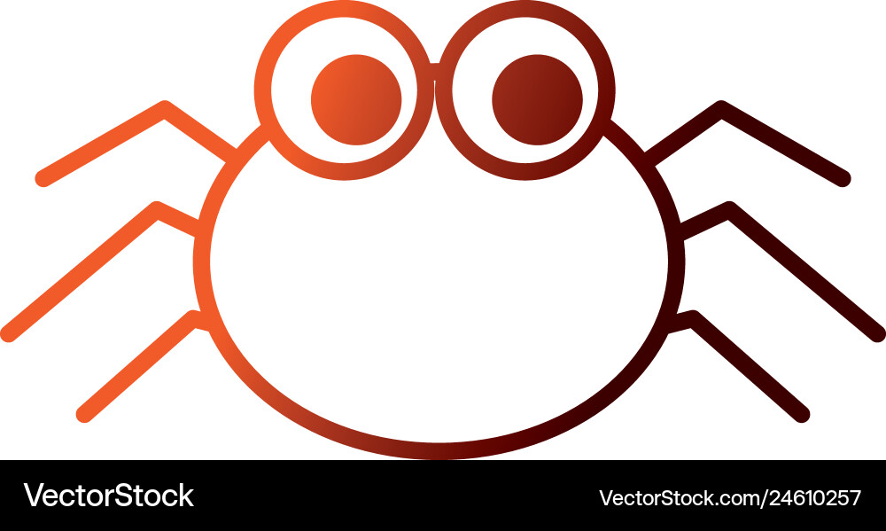 Halloween spider isolated icon Royalty Free Vector Image