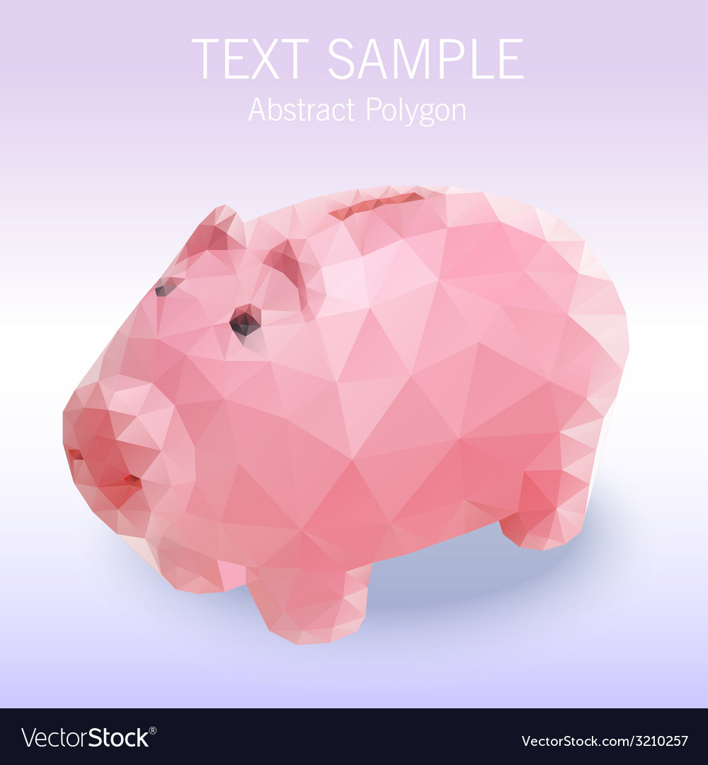 PolygonPig Royalty Free Vector Image - VectorStock