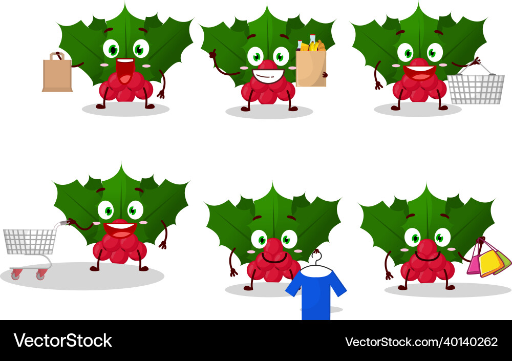 A rich holly berry mascot design style going Vector Image